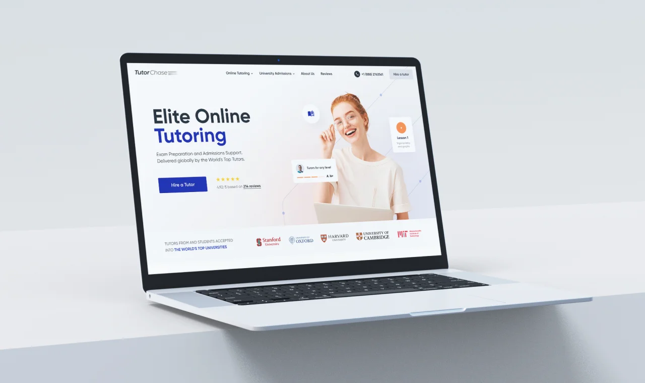 Learning UI/UX design and development for TutorChase — Halo Lab
