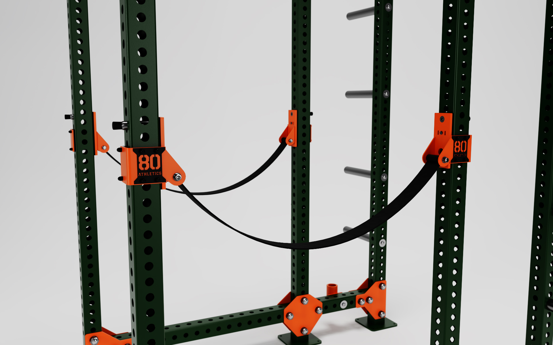 SAFETY STOPS FOR POWER RACK NYLON | Gym80