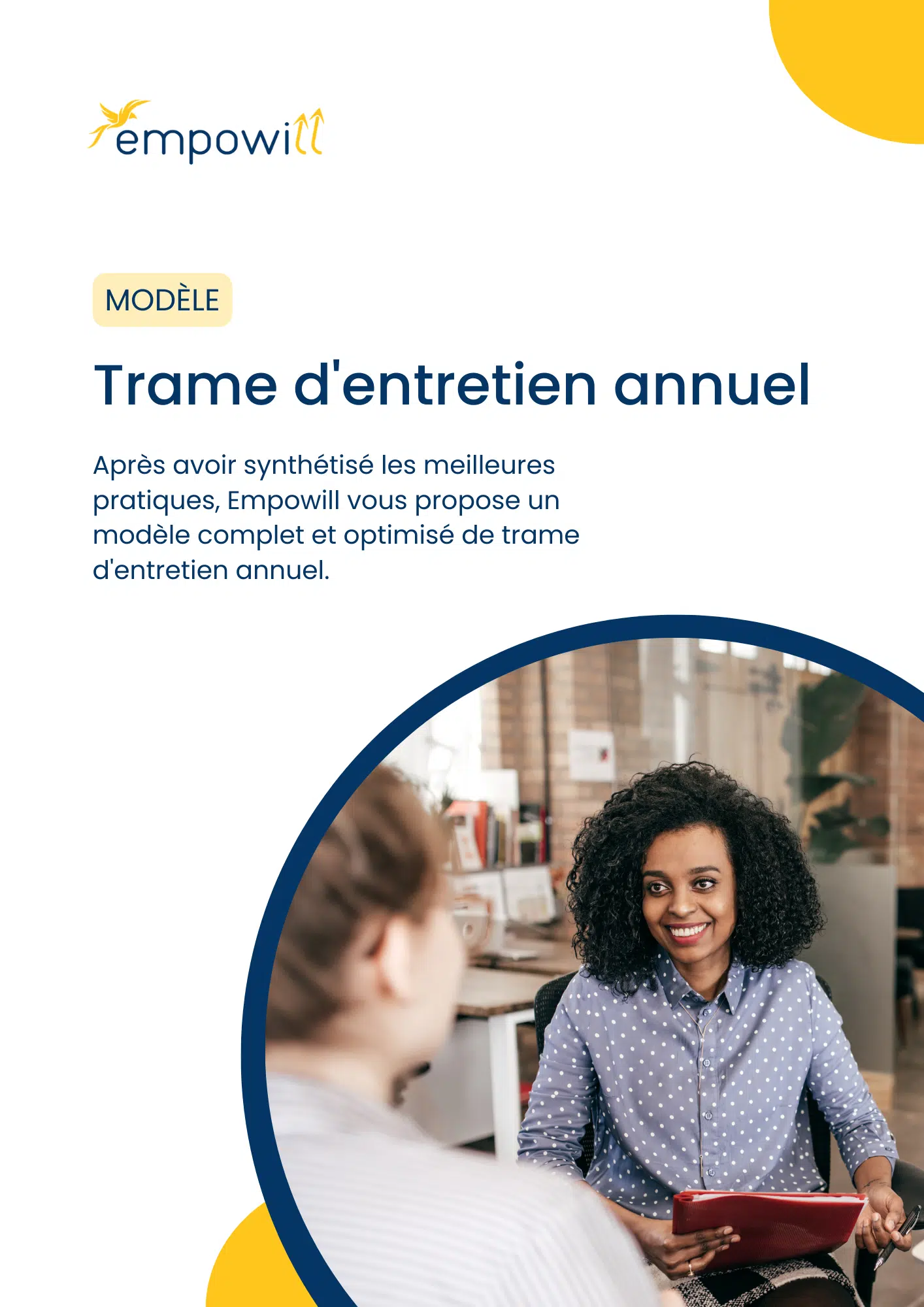 Modèle de trame d'entretien annuel à télécharger - Empowill
