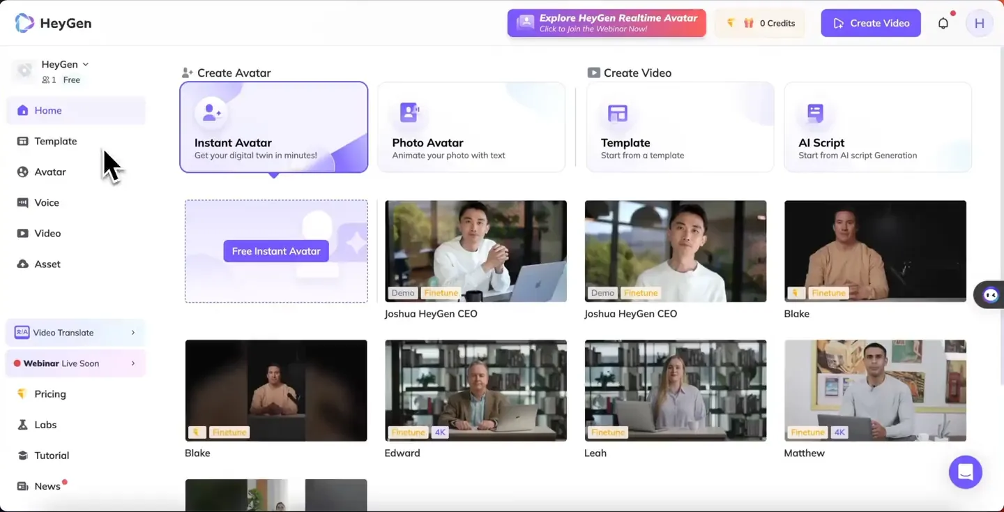 Create a Talking Avatar from Text | 100+ AI Avatars – HeyGen