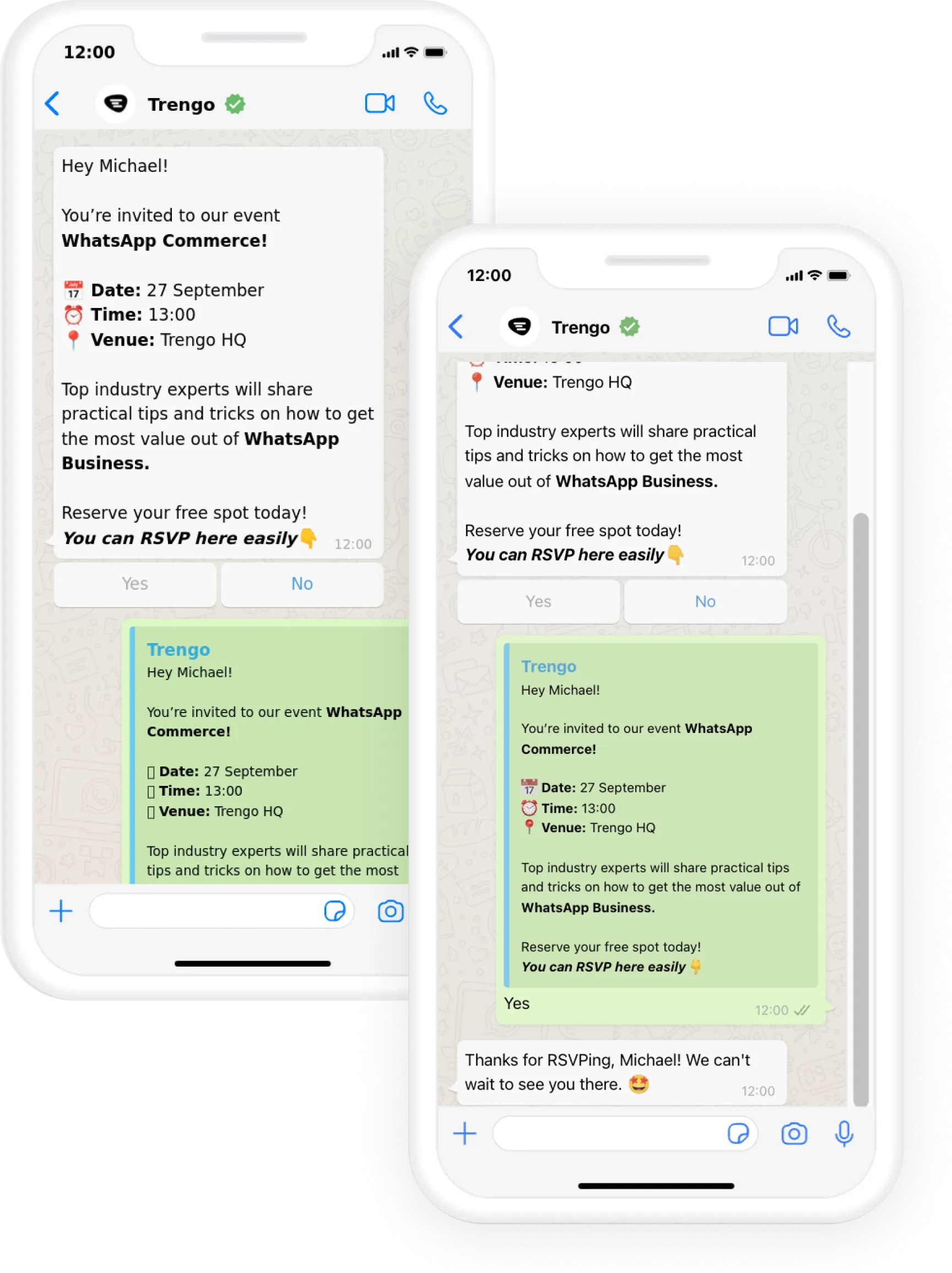 How to collect WhatsApp RSVP messages for your event