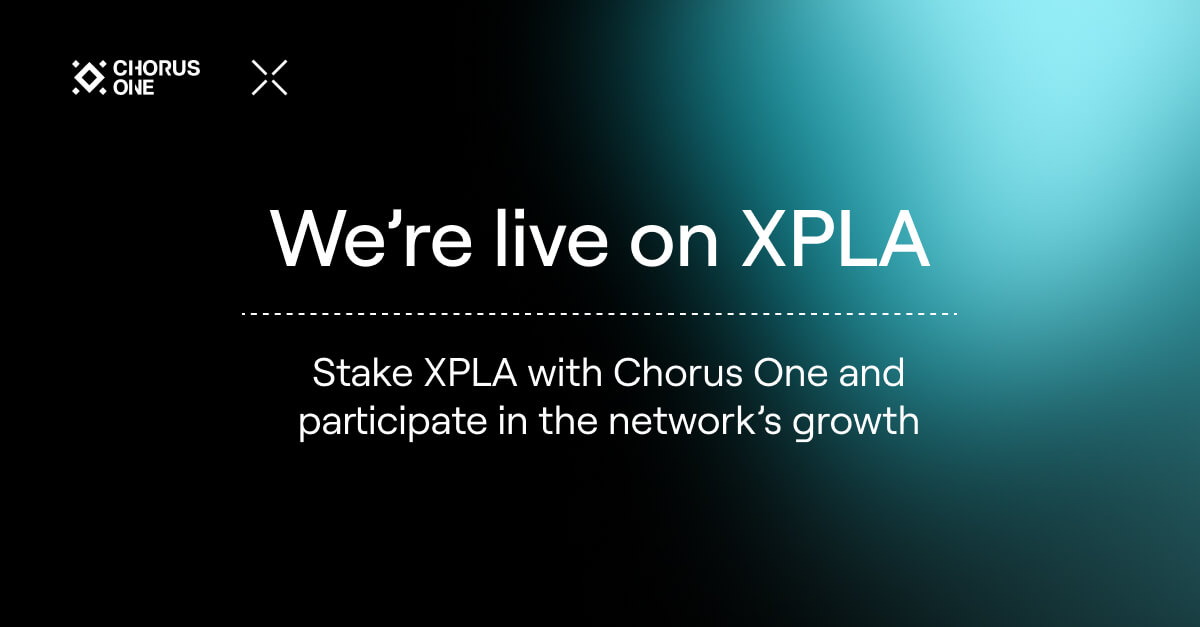Chorus One announces staking support for XPLA