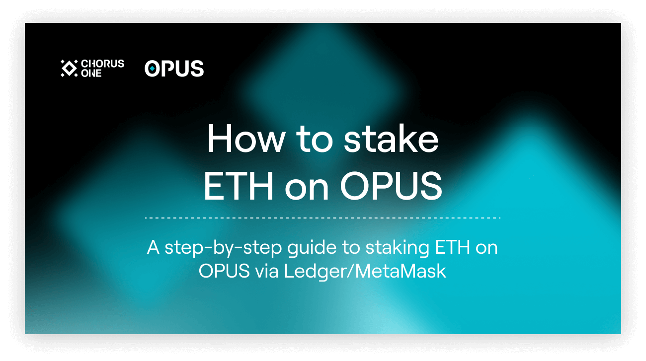 How to stake ETH on OPUS via Ledger/MetaMask
