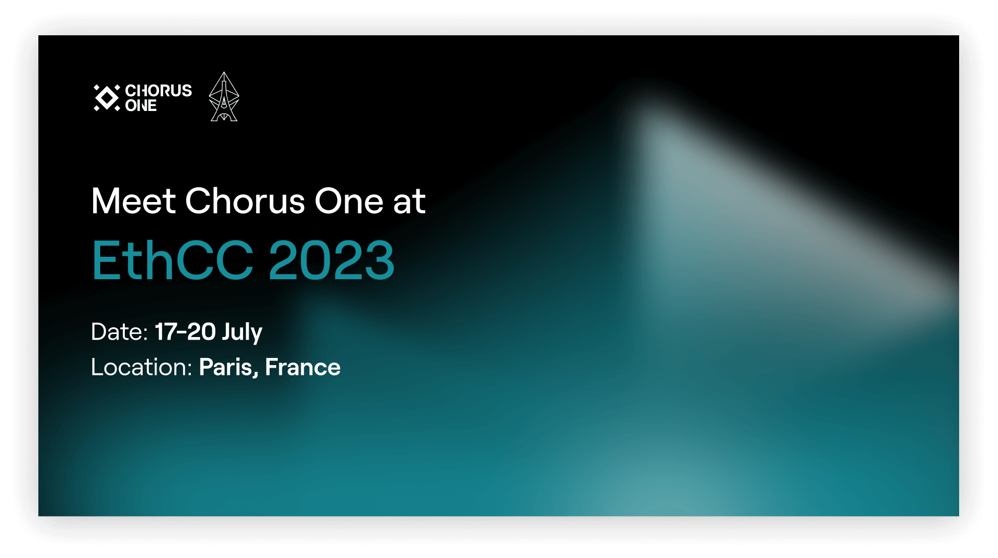 Chorus One looks forward to meeting you at EthCC