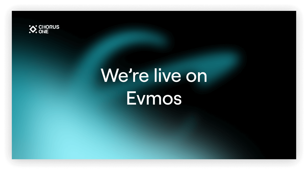 Chorus One announces staking support for Evmos | by Chorus One | Chorus One Chorus One announces staking support for Evmos | by Chorus One | Chorus One