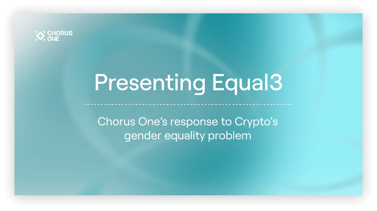 How Chorus One aims to address Gender Inequality in Crypto