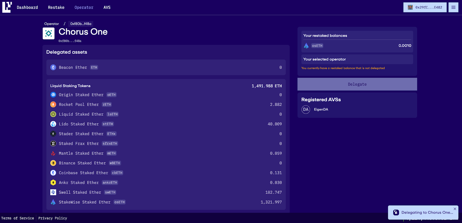 Stake Ethereum (ETH) with Chorus One | Ethereum Staking Rewards Calculator