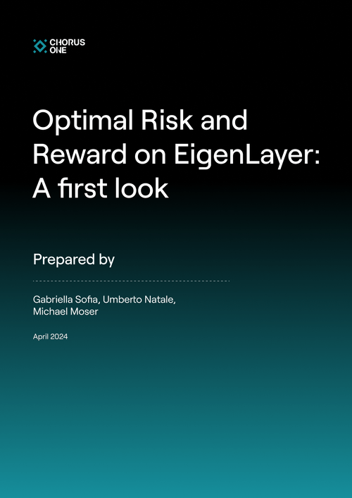 Optimal Risk and Reward on EigenLayer: A first look
