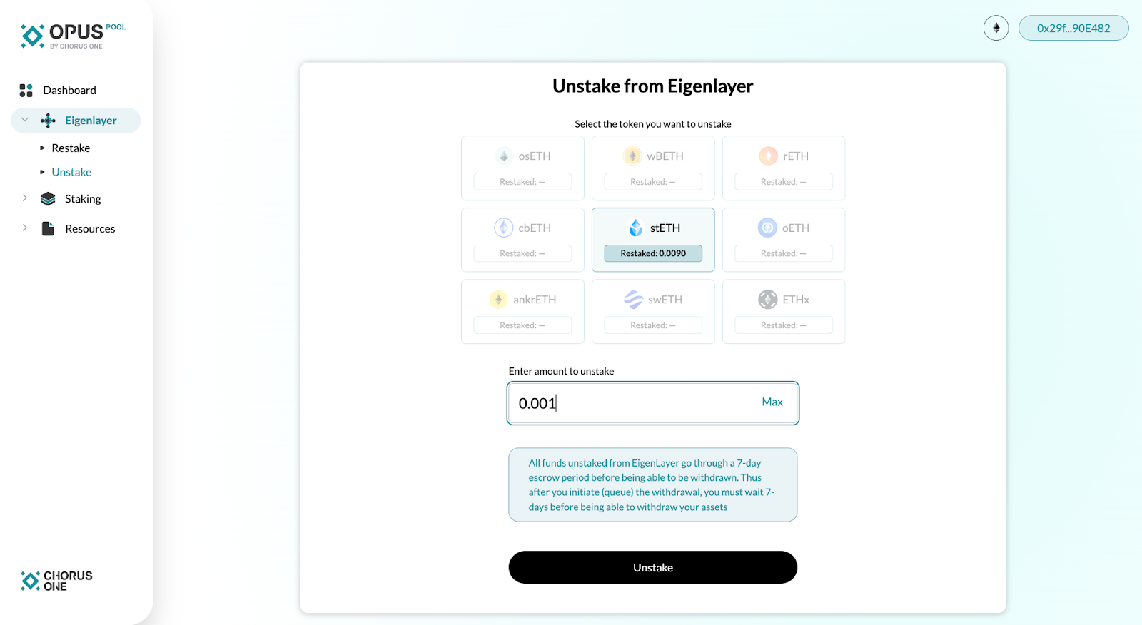 OPUS Pool: ETH staking for all