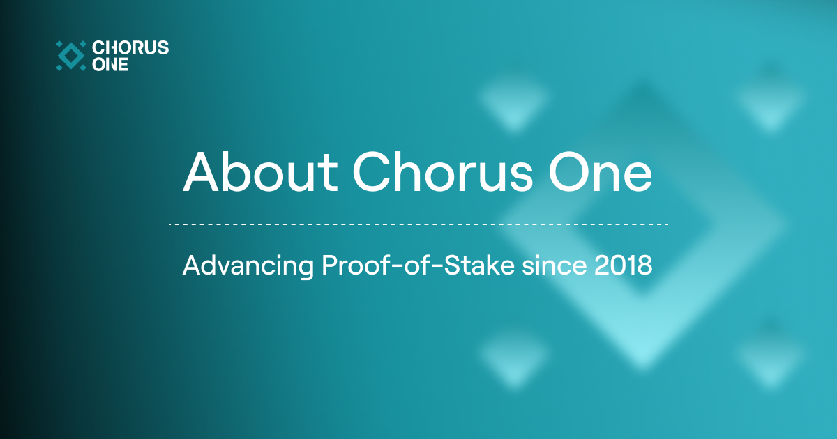 Chorus One - Infrastructure to help you earn rewards on your cryptoassets.