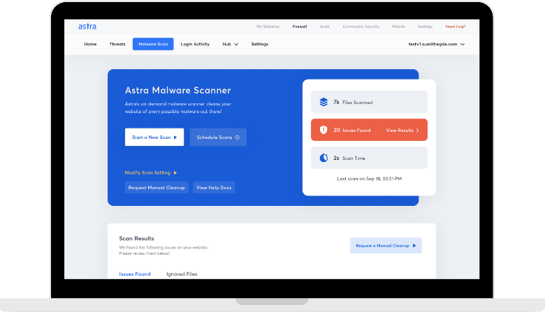 Free Website Malware Scanner - WebPro