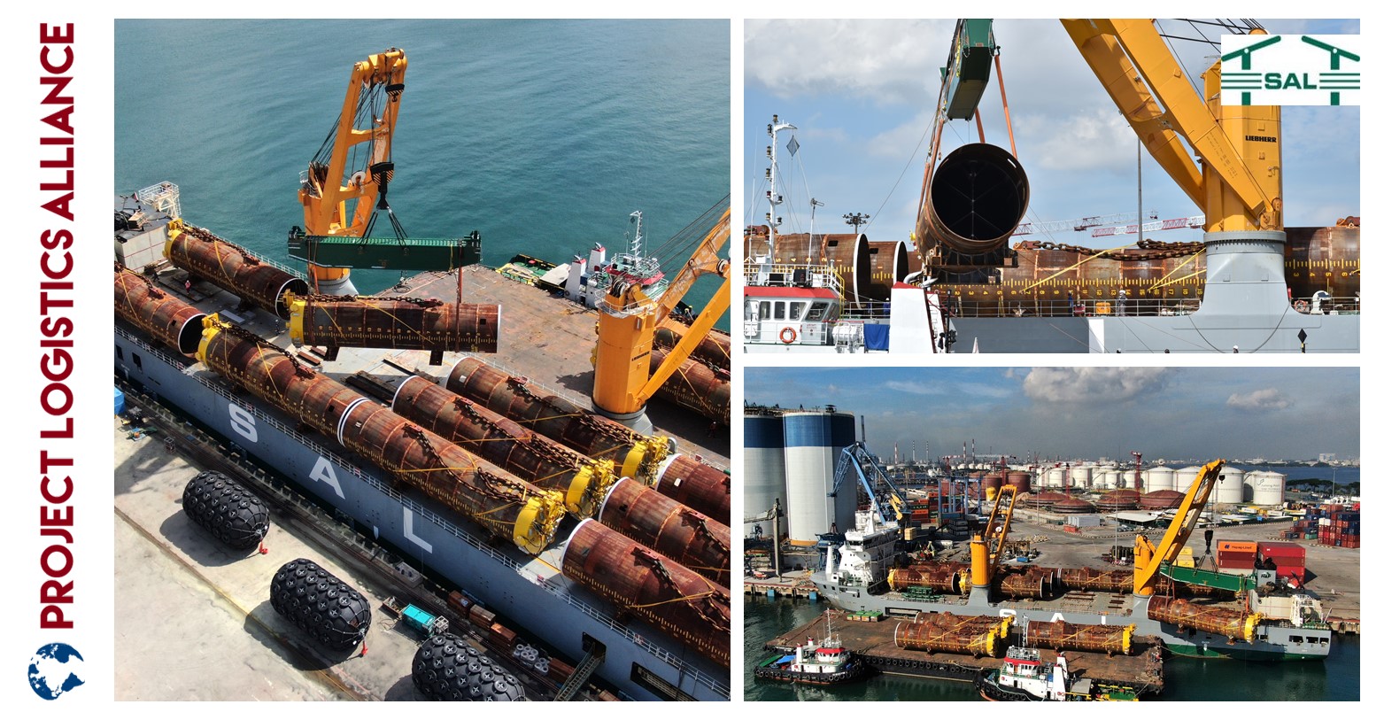 SAL Heavy Lift Delivers Suction Piles Floating LNG Facility Off The ...