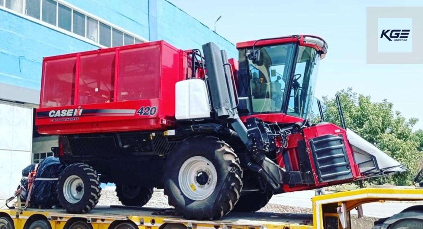 KGE Ensures Customer Satisfaction By Delivering A Harvester To Egypt