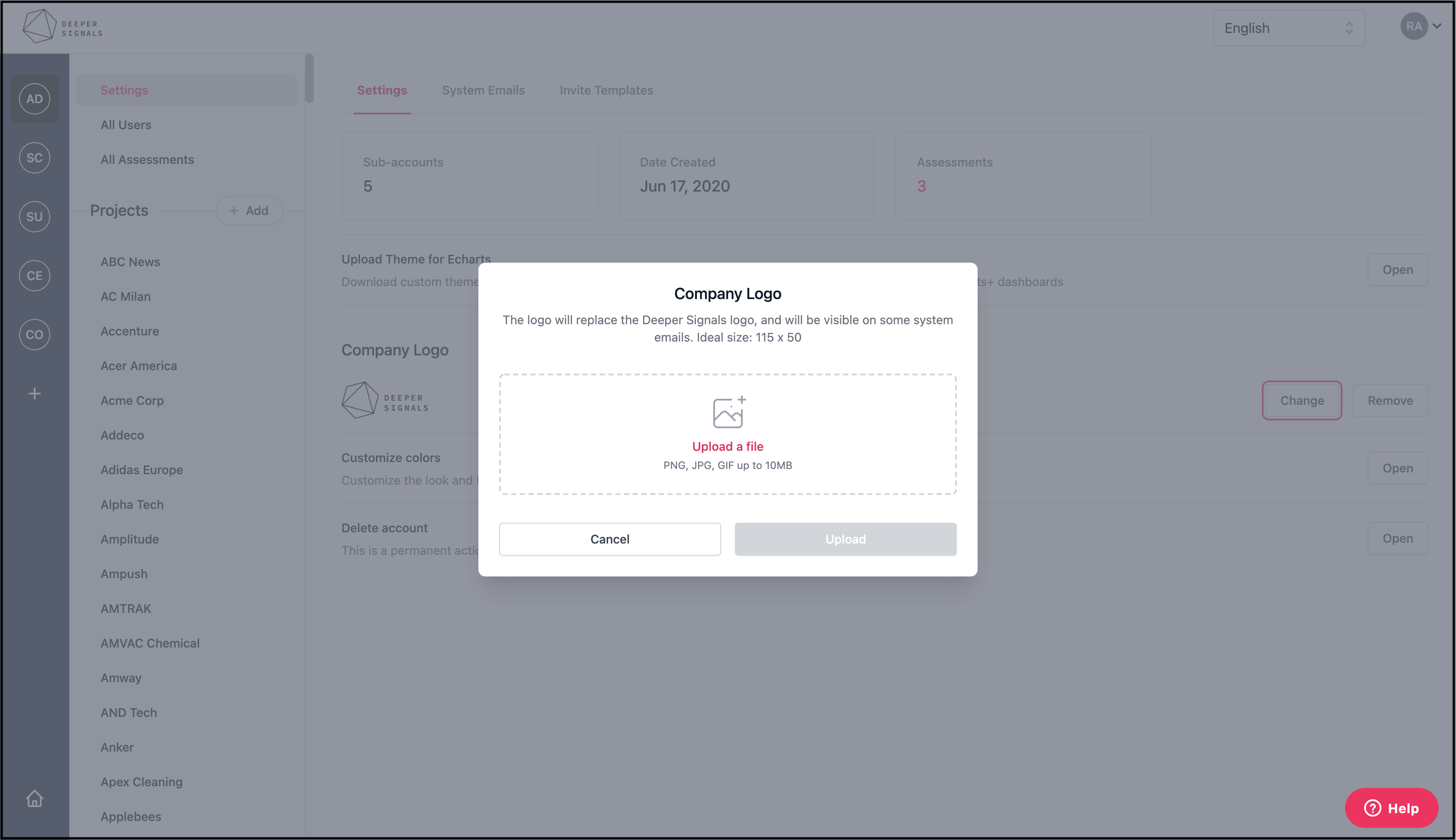 Deeper Signals | You can now custom brand our platform!