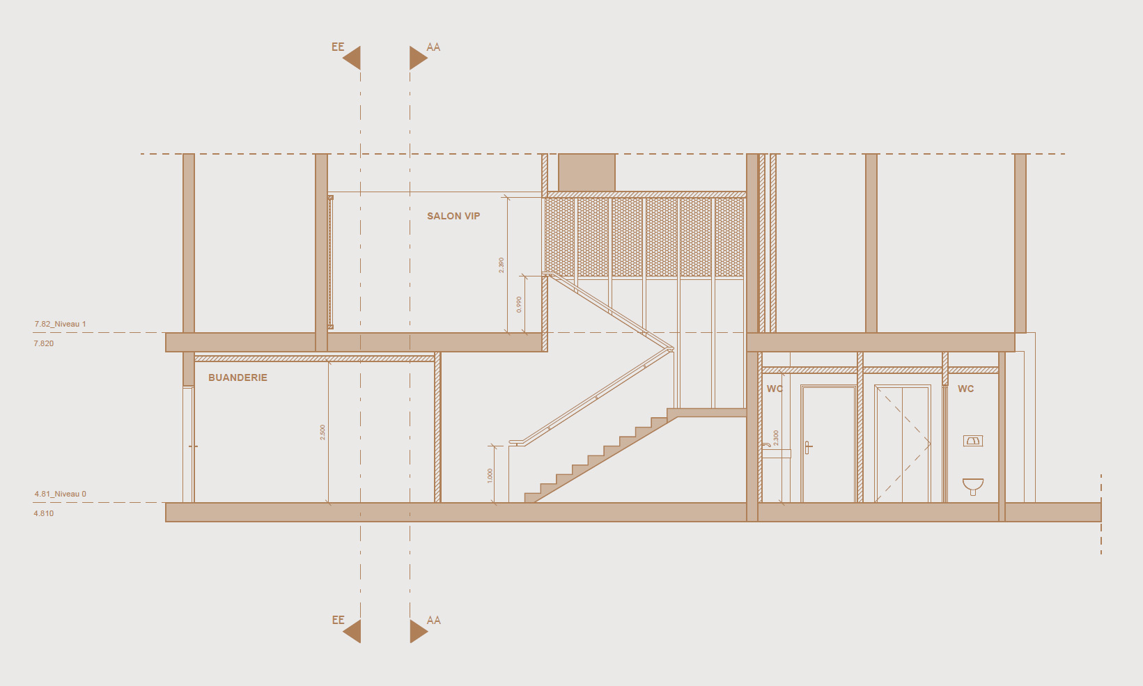 Salon VIP et bureaux du Stade Louis II