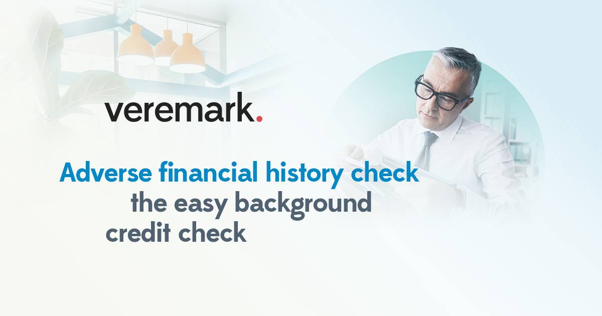 Adverse financial history checks - Veremark