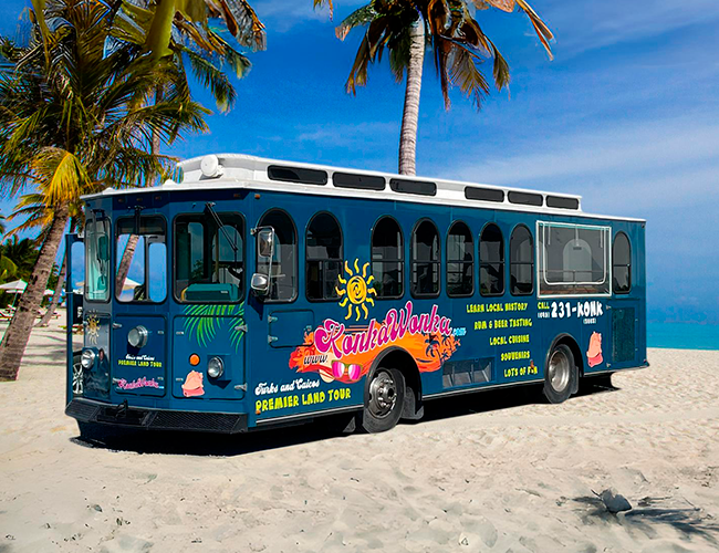 Book A Turks & Caicos Islands Trolley Bus Tour