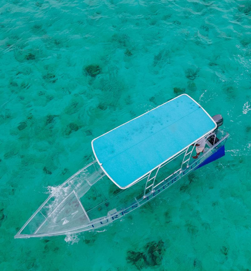 Turks & Caicos Boat Charters & Trips, 100% Clear Boats, Glass Bottom ...