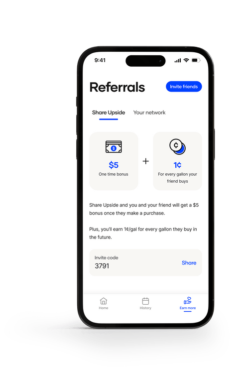 Earn every time you shop: Gas, grocery, and food | Upside
