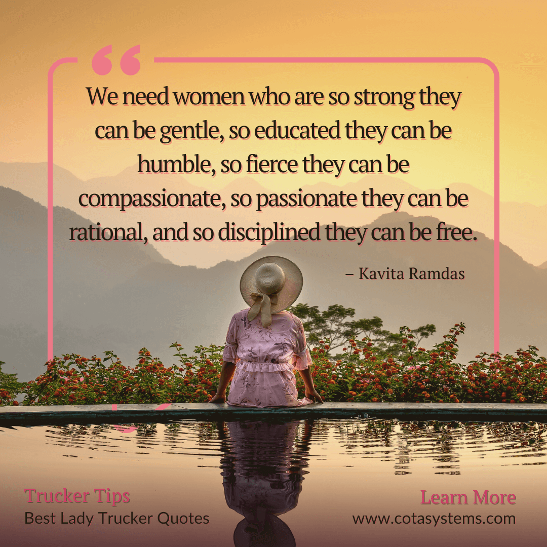 37 Best Lady Trucking Quotes: Powerful Words You Will Love