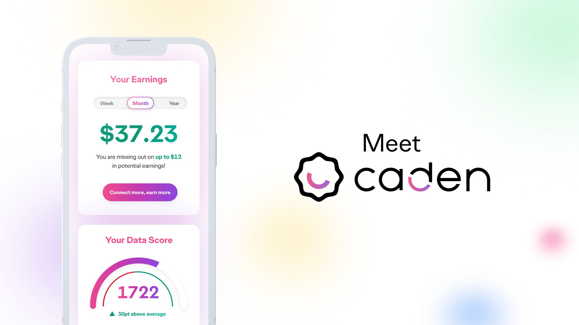 Caden | Earn & Learn From Your Data