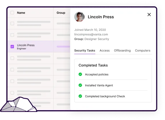 SOC 2 compliance automation software - Vanta