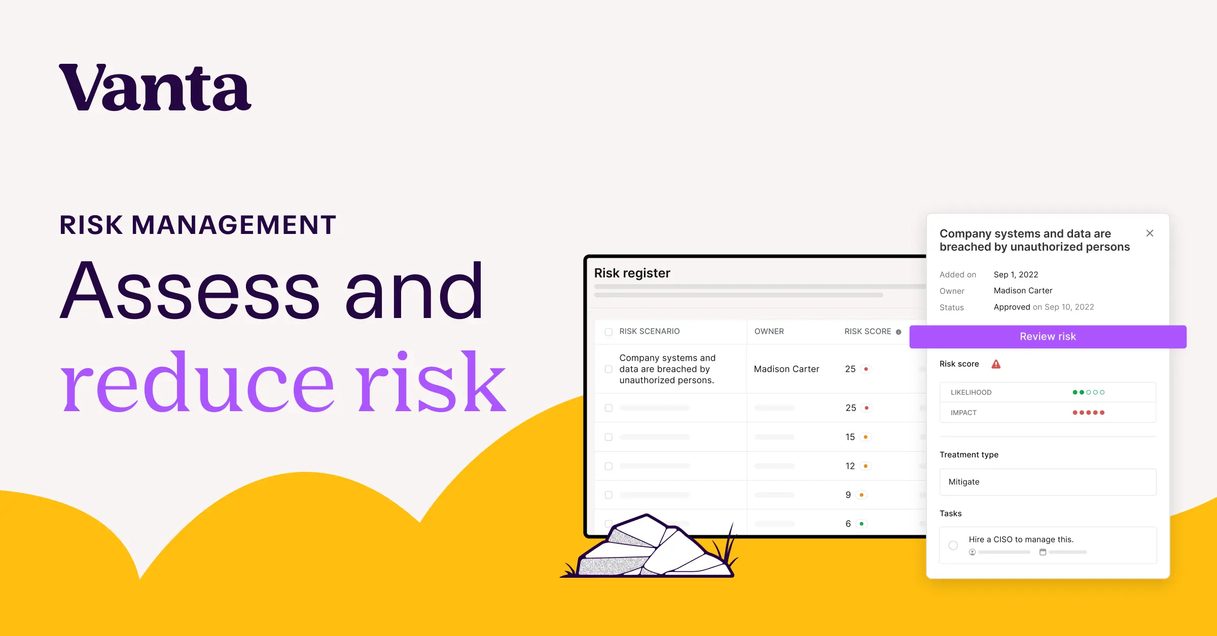 Risk assessment and management software - Vanta
