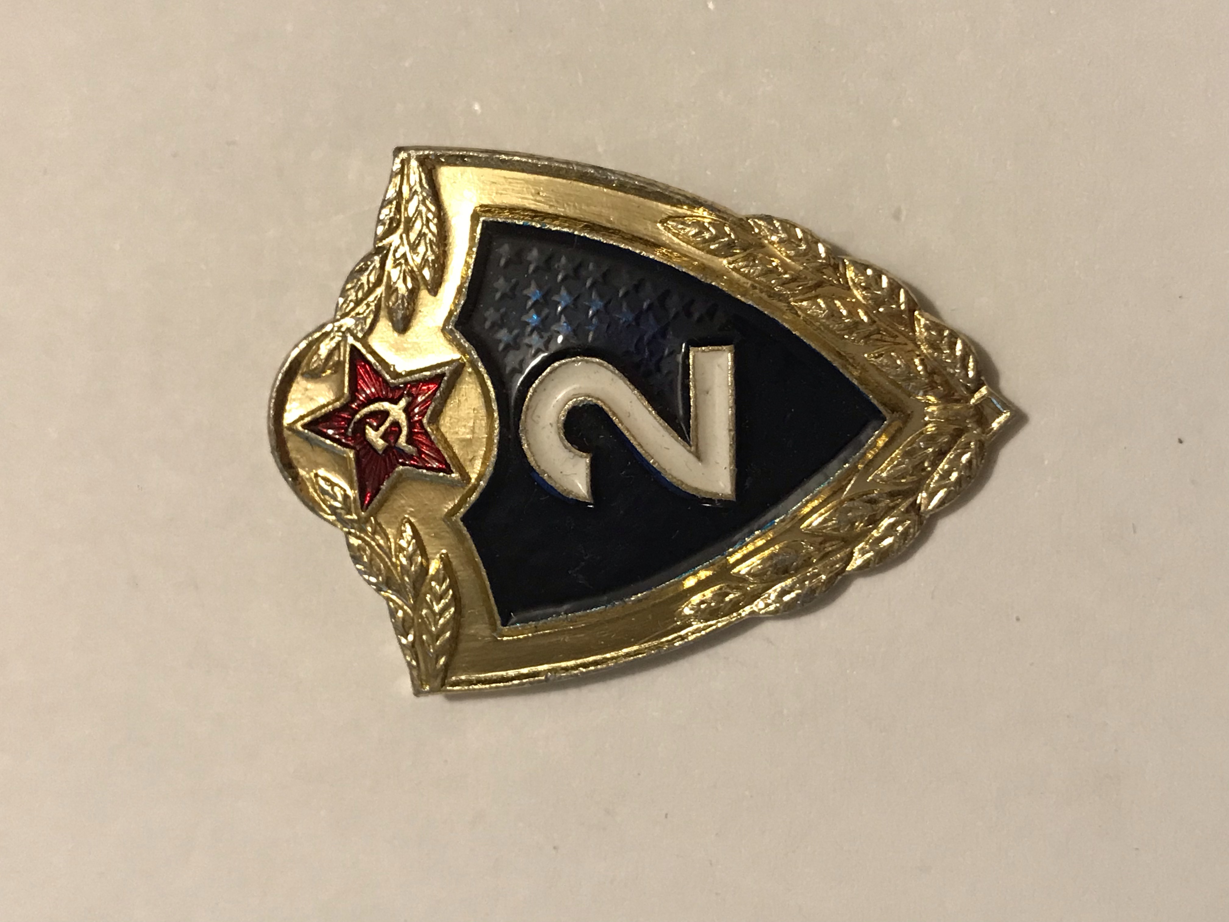 Russian USSR Soviet CCCP Red Army Metal Shield Pin Badge