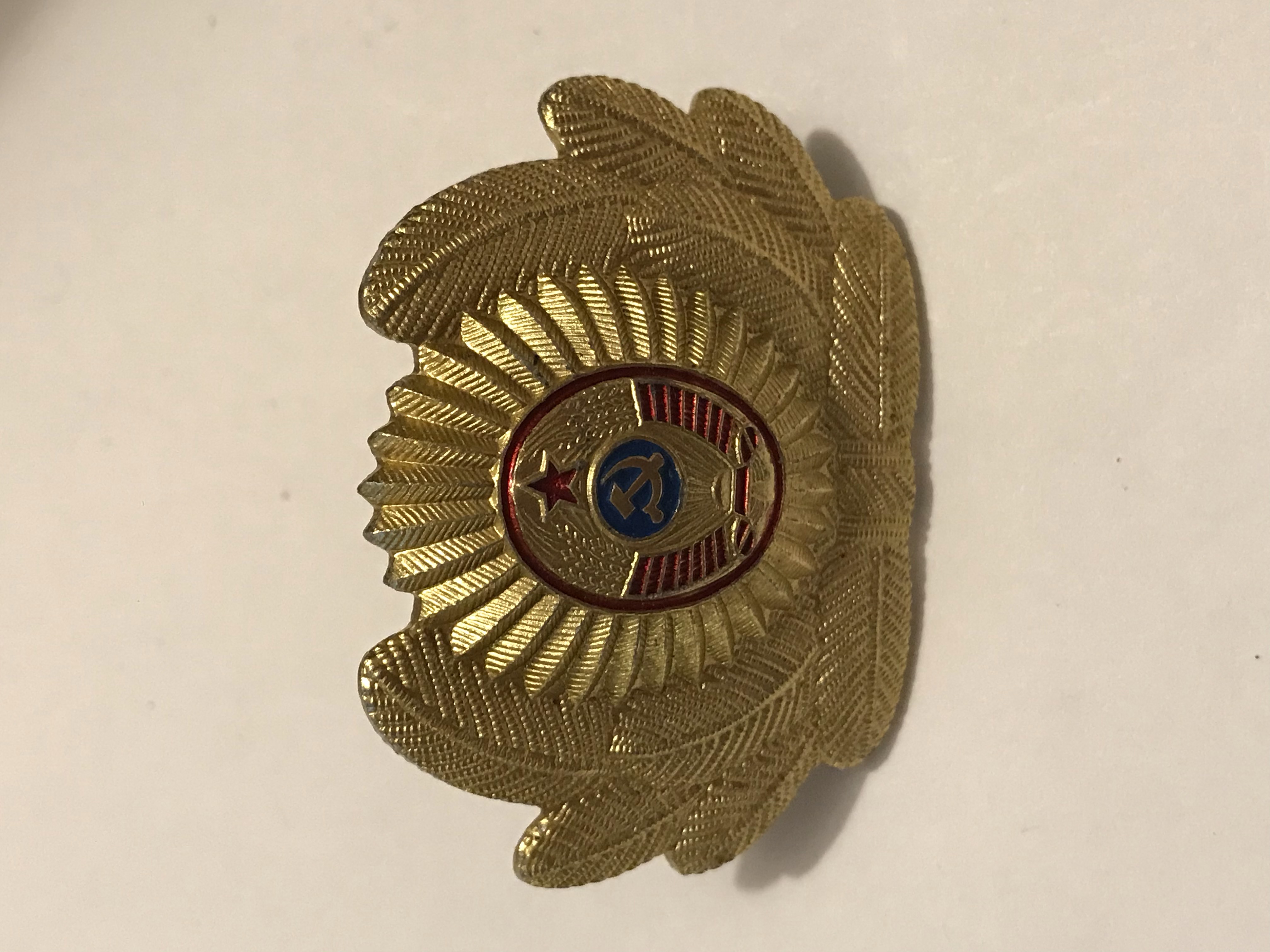 Russian military Police Officers badge Soviet Army cockade hat star ...