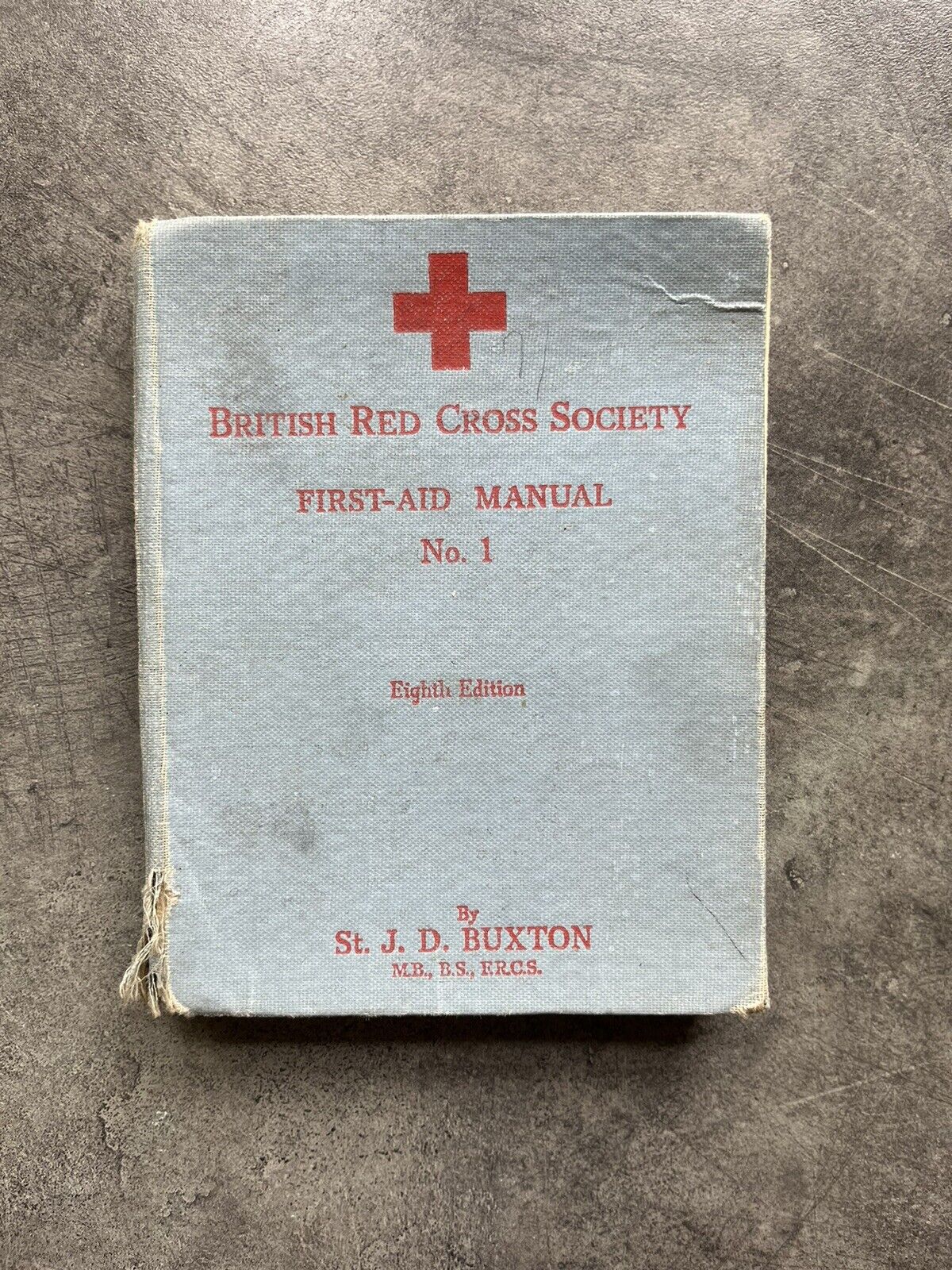 1941 dated first aid manual by the British Red Cross