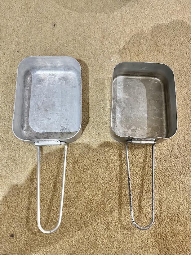 1984 and 1977 British and Dutch Army mess tin in great condition
