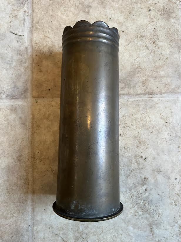 WW1 German December 1917 Dated 77mm Shell Case Trench Art
