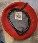 GERMAN ARMY BUNDESWEHR RED BERET SIZE 62 February 1990 Dated