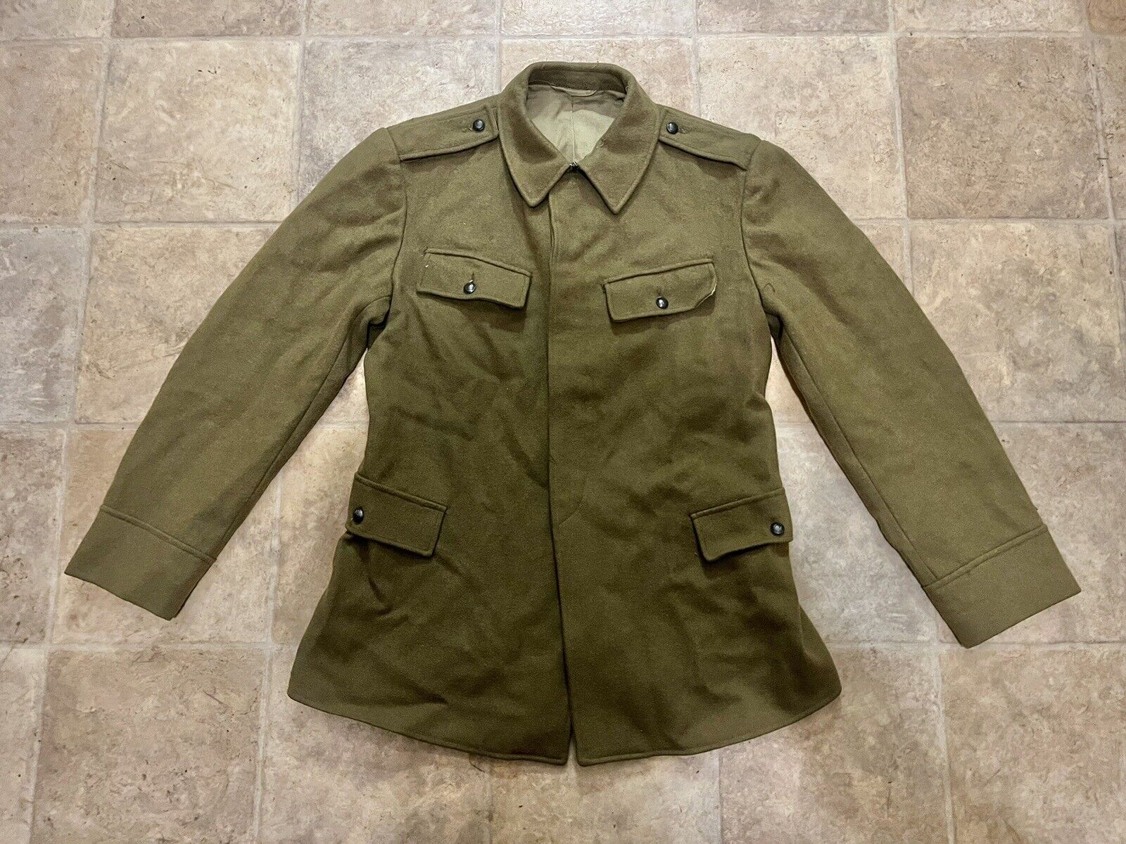 Vintage Romanian army surplus New/Old stock wool field jacket