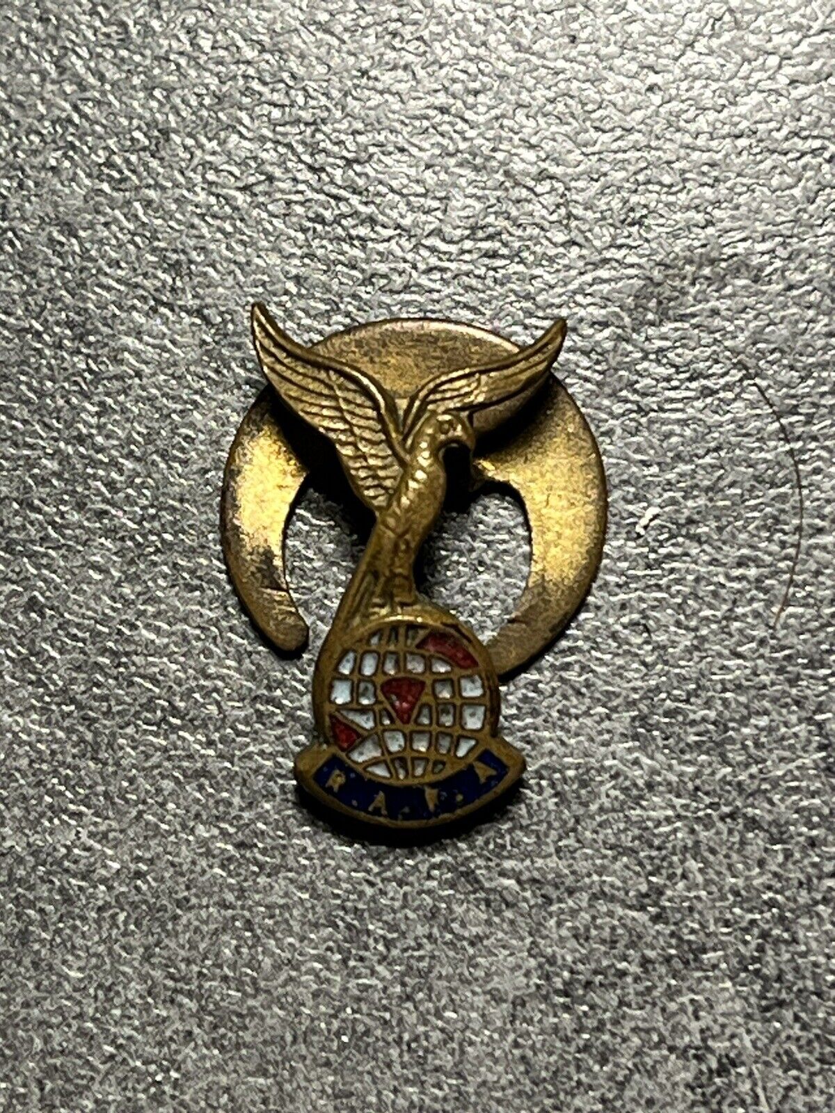 RAFA ROYAL AIR FORCE ASSOCIATION ENAMEL MILITARY LAPEL PIN BADGE EMBALM