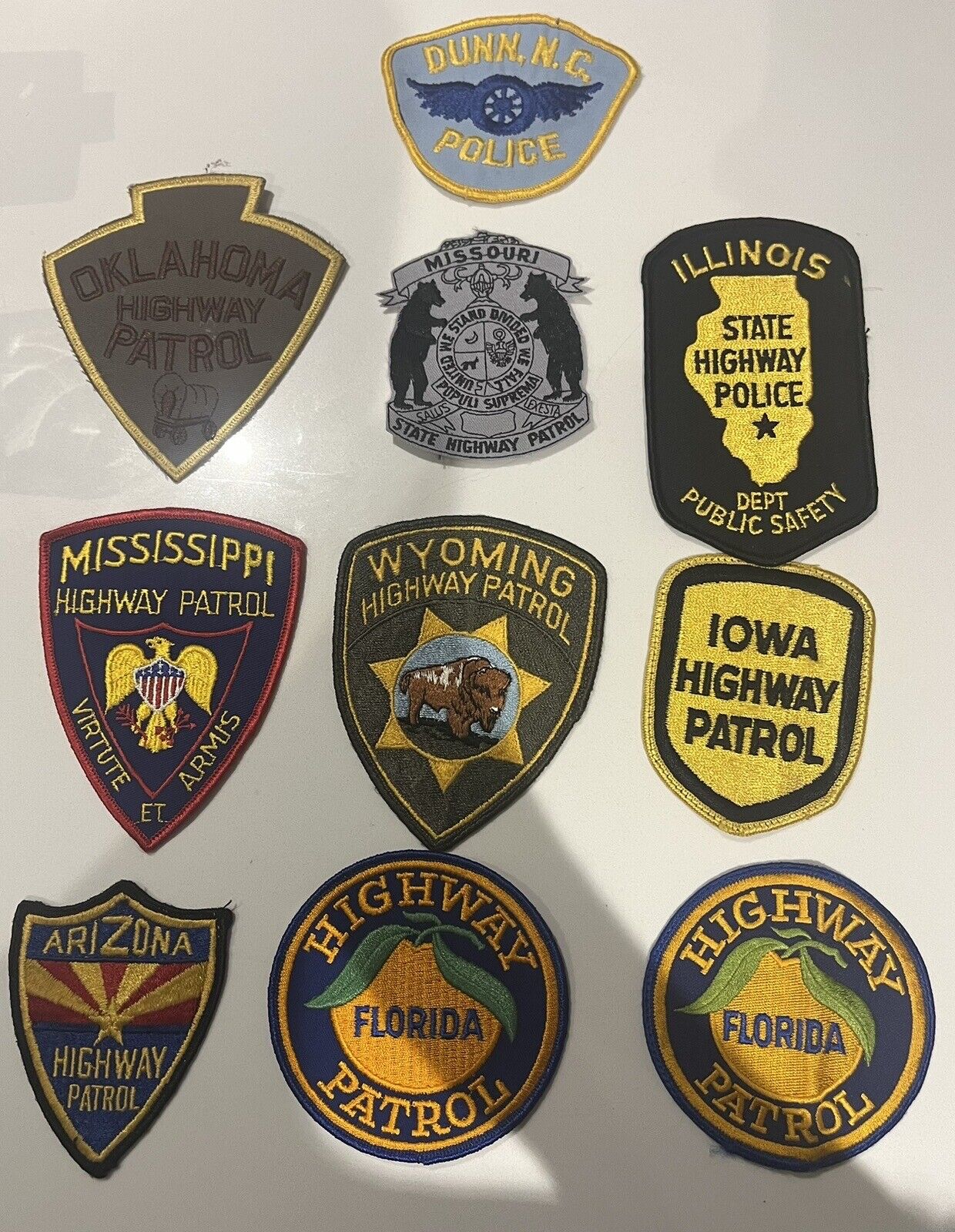 American Police High way patrol patches X10