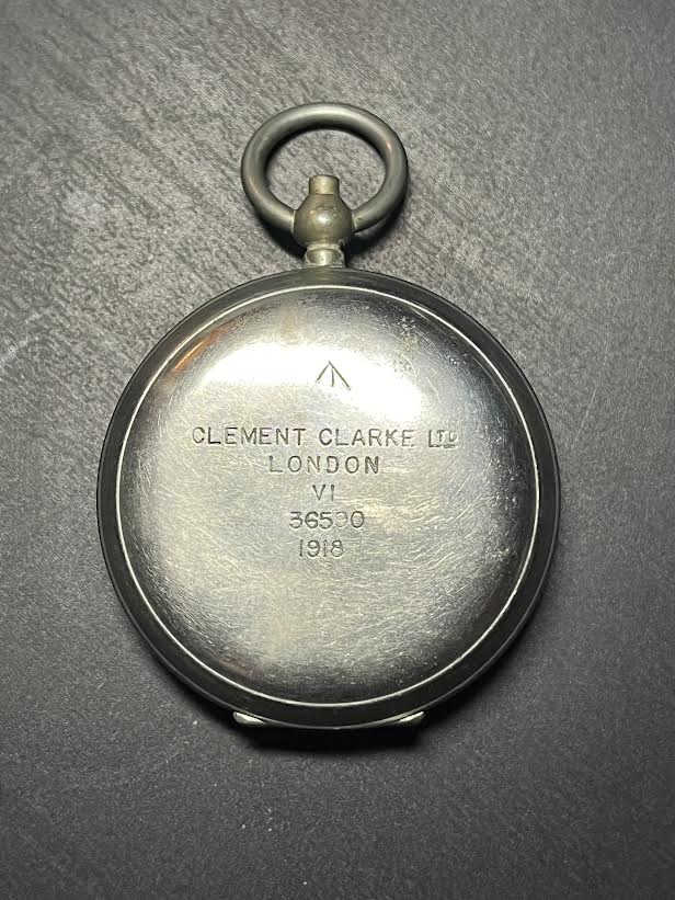 Officer Pocket Aviation Compass Used in 1918 Signed Clement Clarke Ltd ...