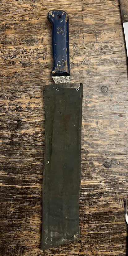 Martindale British Army No2 Golok Machete 1988 dated with 1958 canvas ...