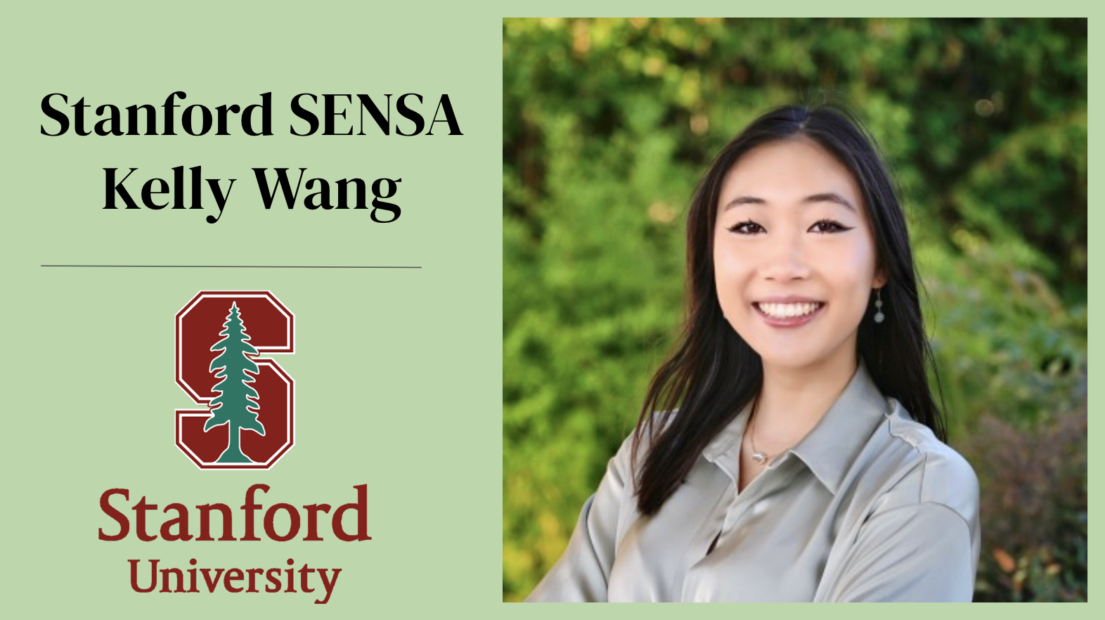 Kelly Wang on Stanford SENSA