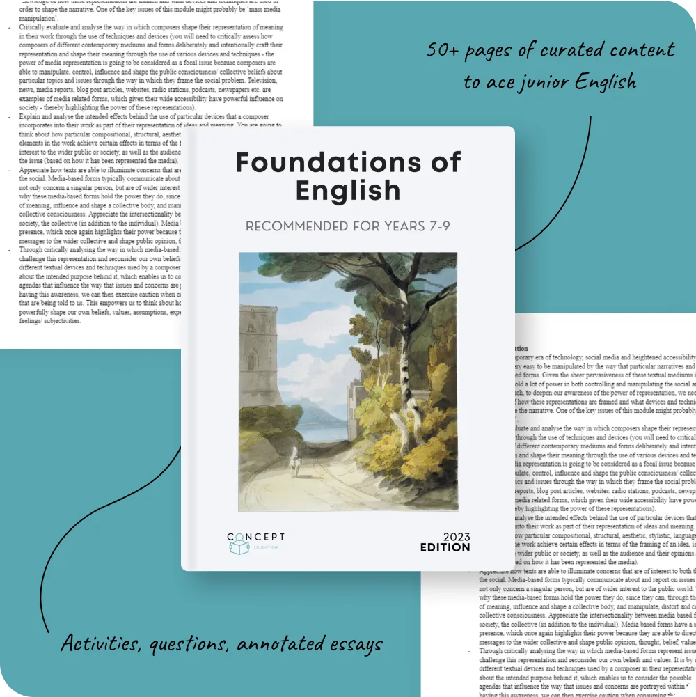 Year 7 & 8 English Tutoring | Concept Education