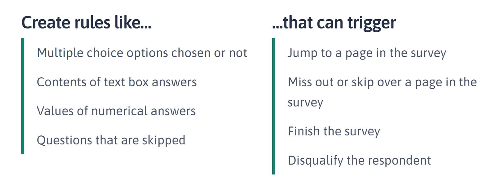 Survey Skip Logic - SmartSurvey