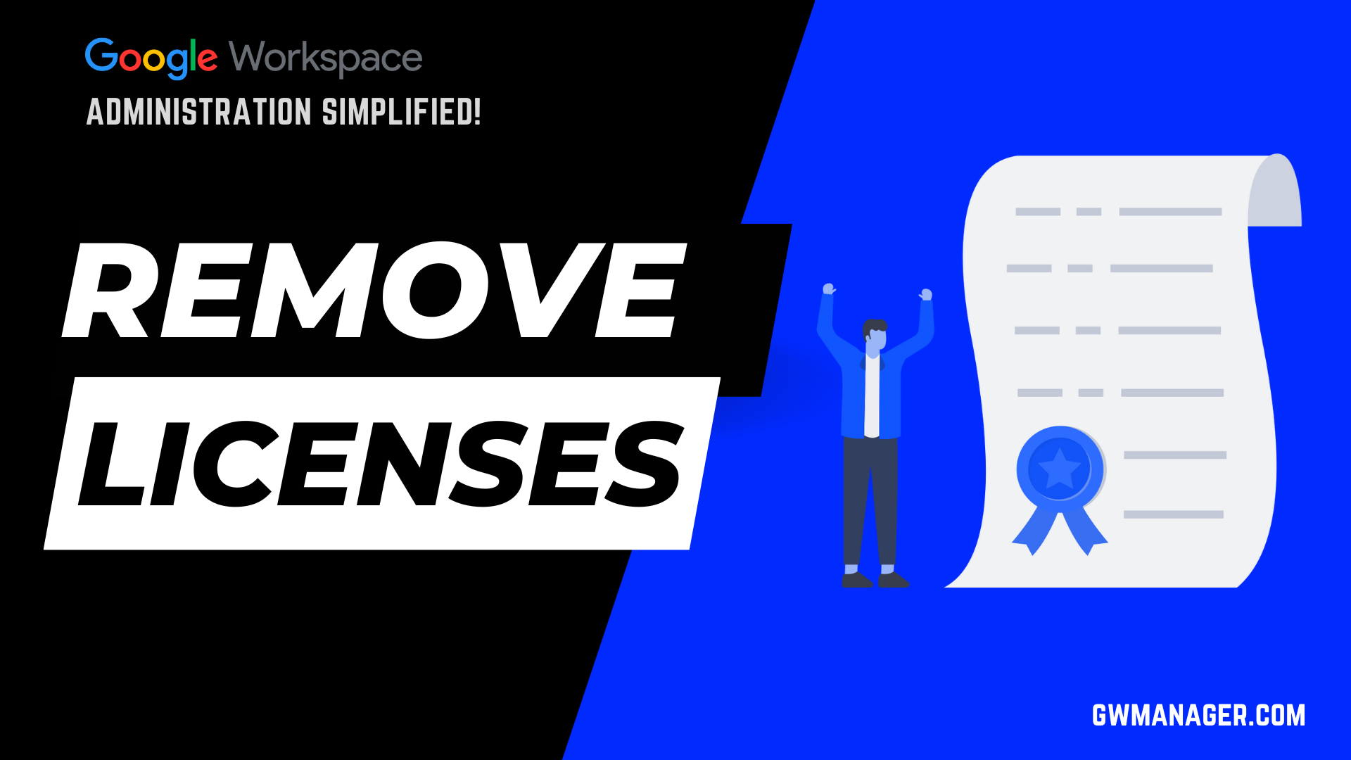 Bulk Remove Google Workspace Licenses with GW Manager