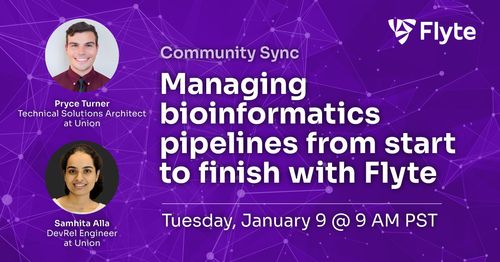 Managing bioinformatics pipelines from start to finish with Flyte ...