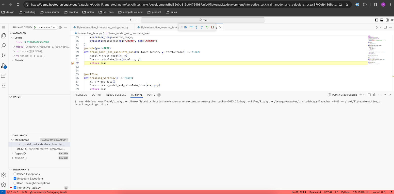 Iterating at Scale with Interactive Tasks in Union • Union.ai Iterating at Scale with Interactive Tasks in Union • Union.ai