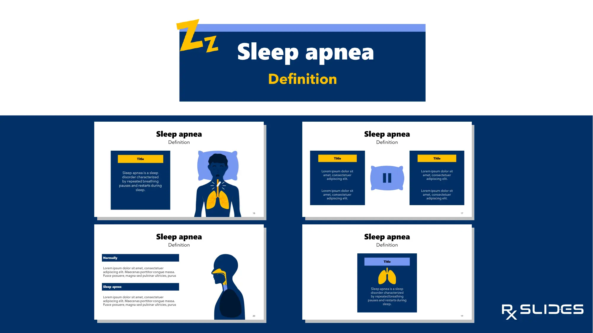 Download Sleep Apnea PowerPoint Template| RxSlides