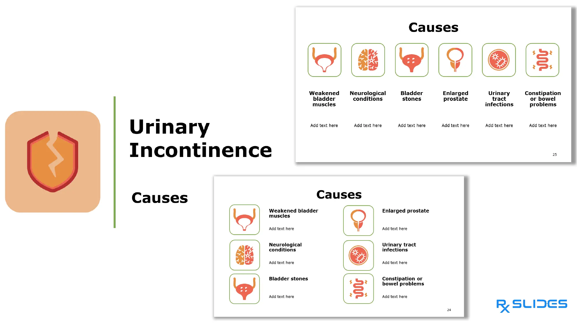 Download Urinary Incontinence PowerPoint Template| RxSlides