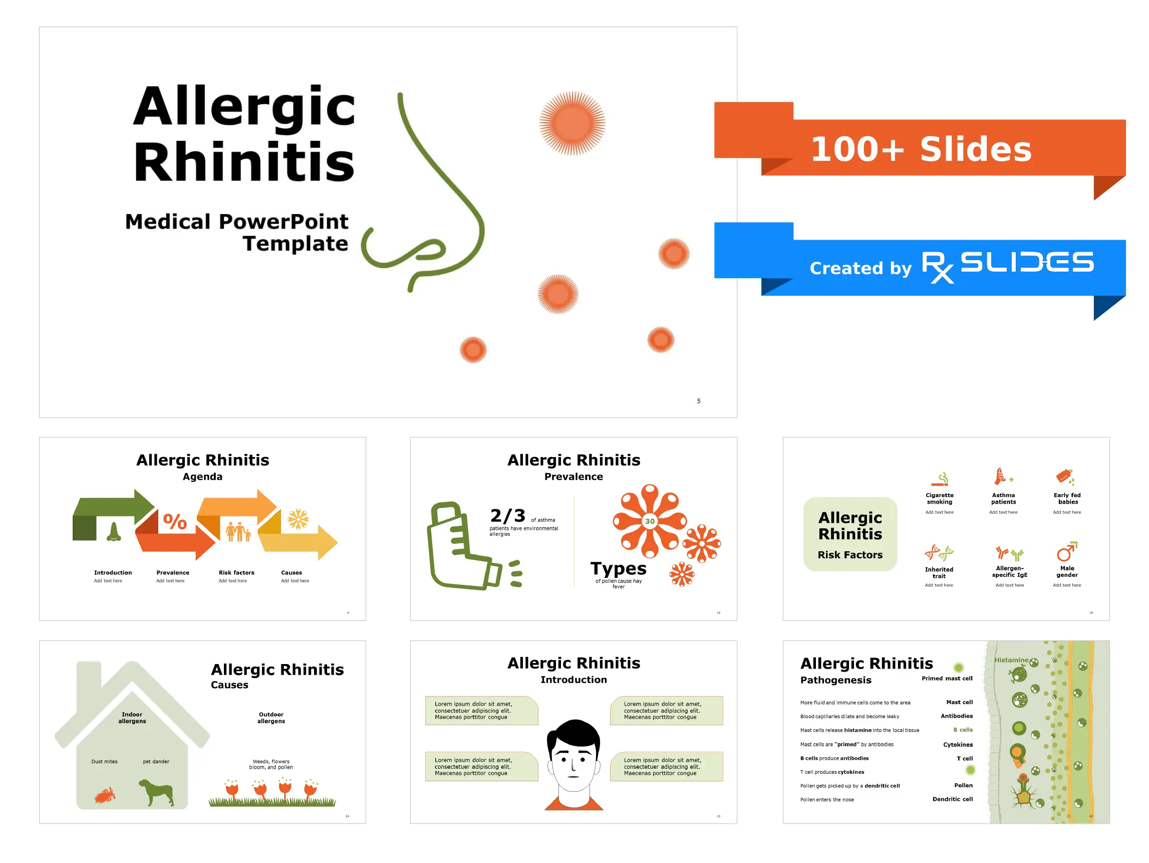 Download Allergic Rhinitis Presentation Template| RxSlides