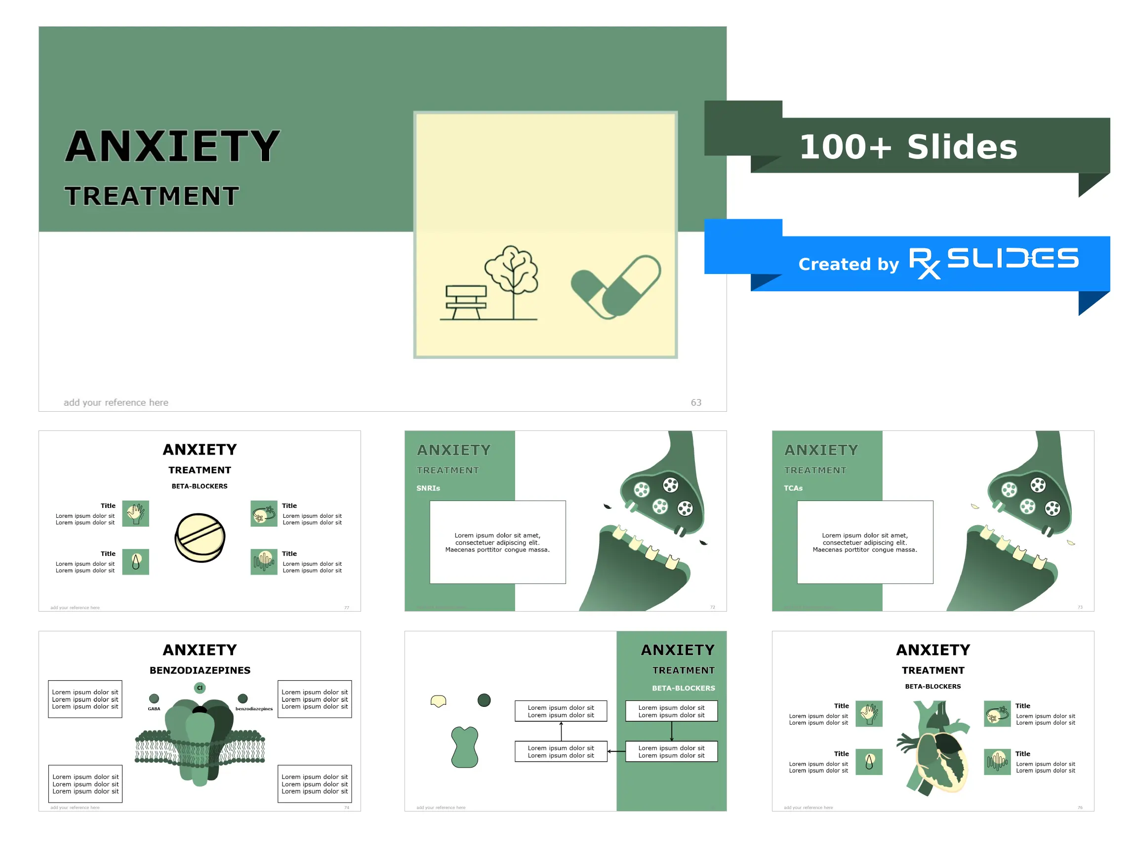 Download Anxiety PowerPoint Template| RxSlides