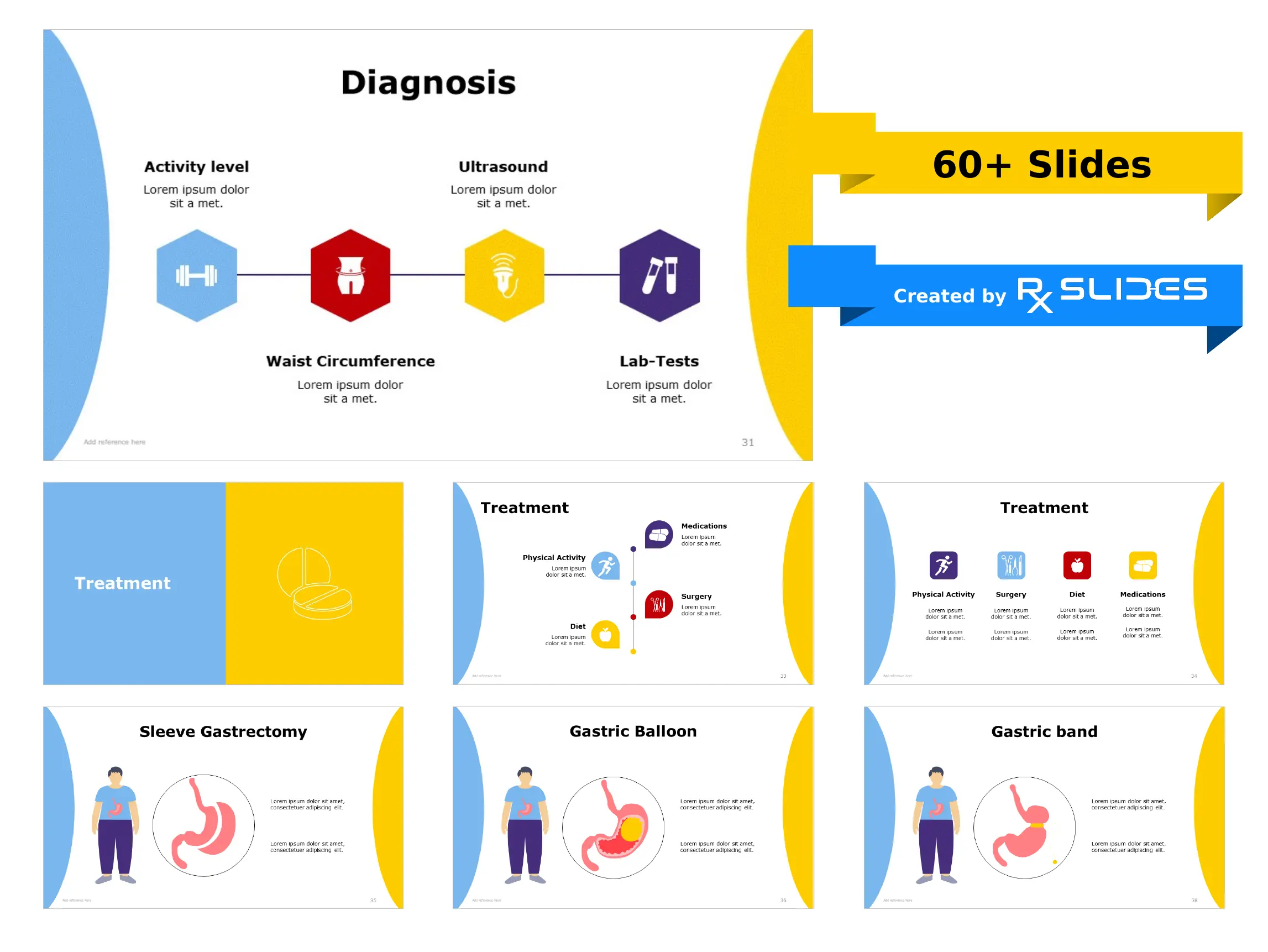 Download Obesity PowerPoint Template| RxSlides