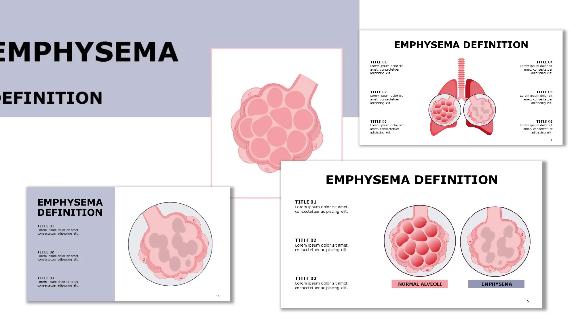 Download Emphysema PowerPoint Template| RxSlides
